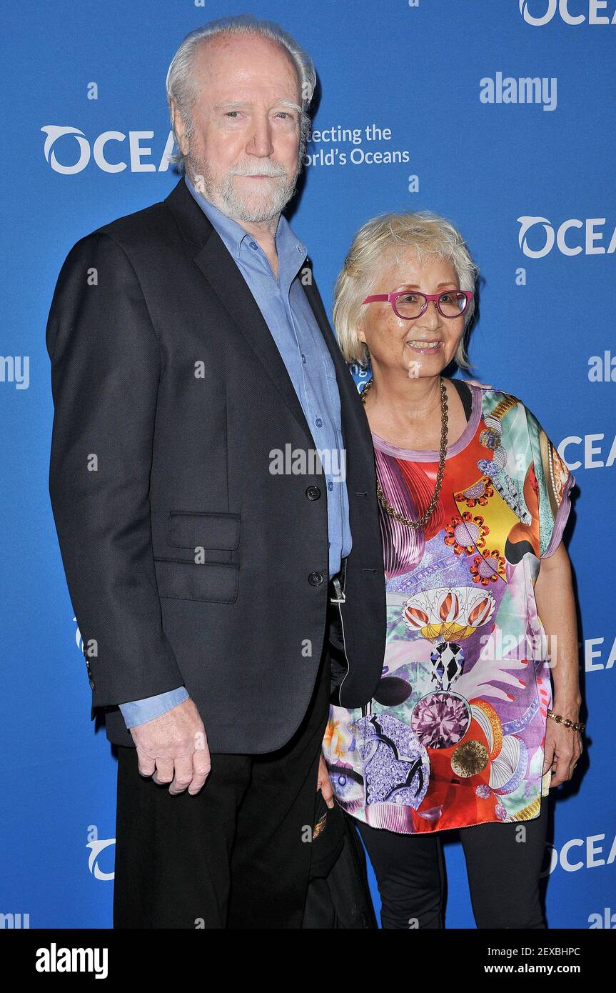(L-R) Scott Wilson and Heavenly Koh Wilson arrives at "A Concert For ...