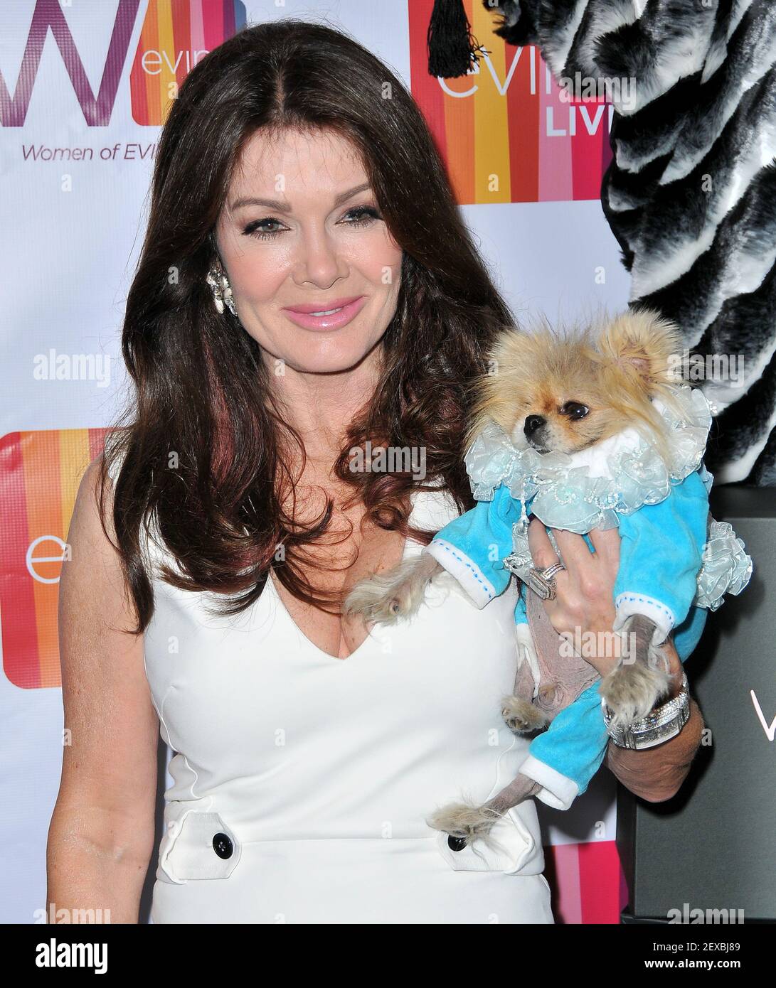Lisa Vanderpump and her dog Giggy arrives at the Women Of EVINE Live ...