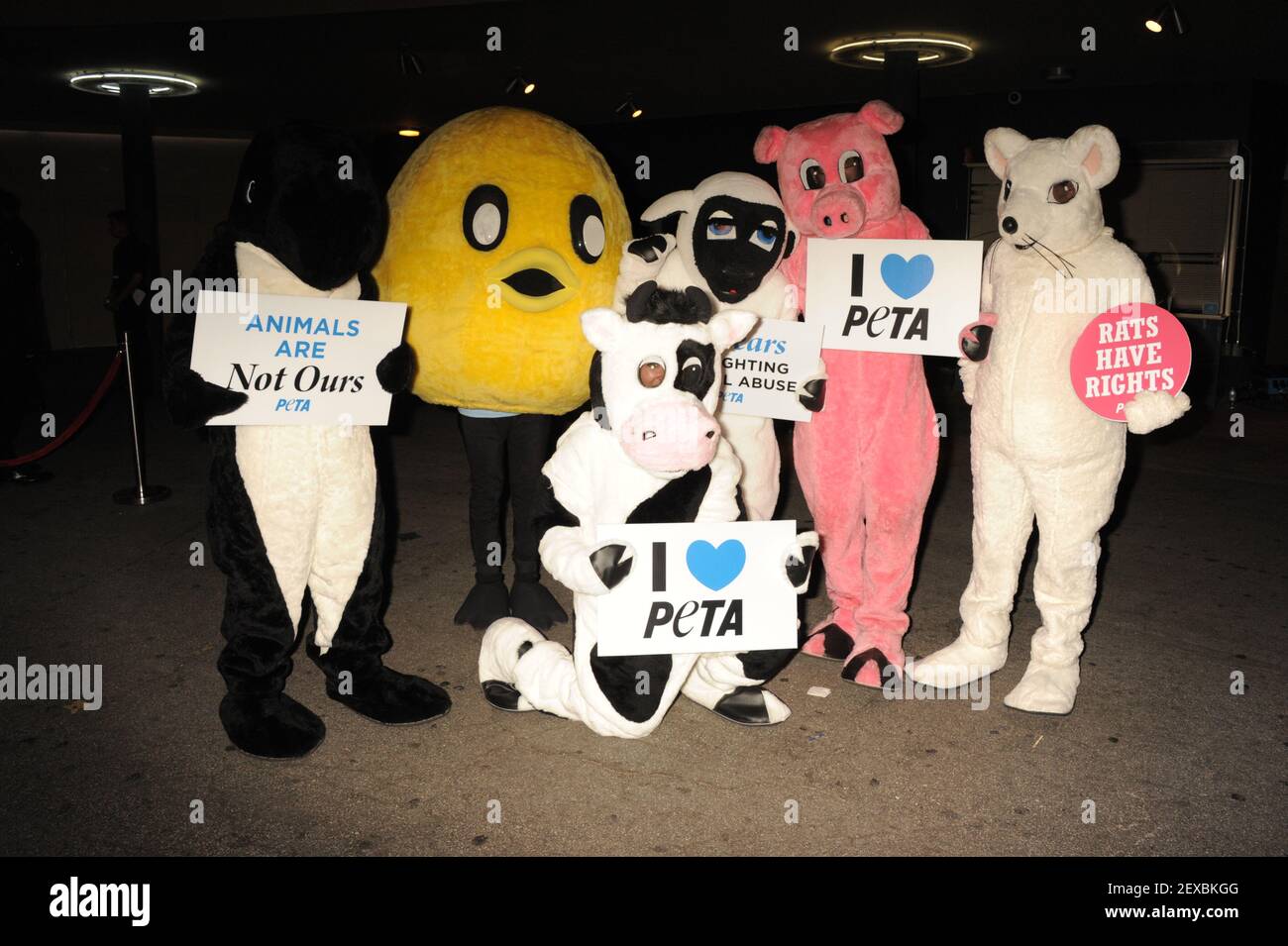 PETA Mascots attends the PETA 35th Anniversary Gala, held at the ...