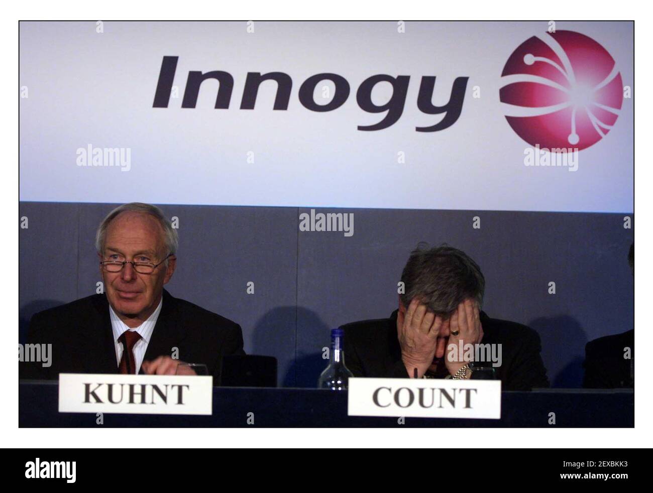 Innogy and RWE press conf in london...DR Dietmar Kuhnt(lt.) and Brian ...