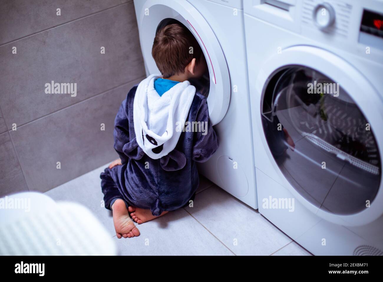 Toddler In Washer