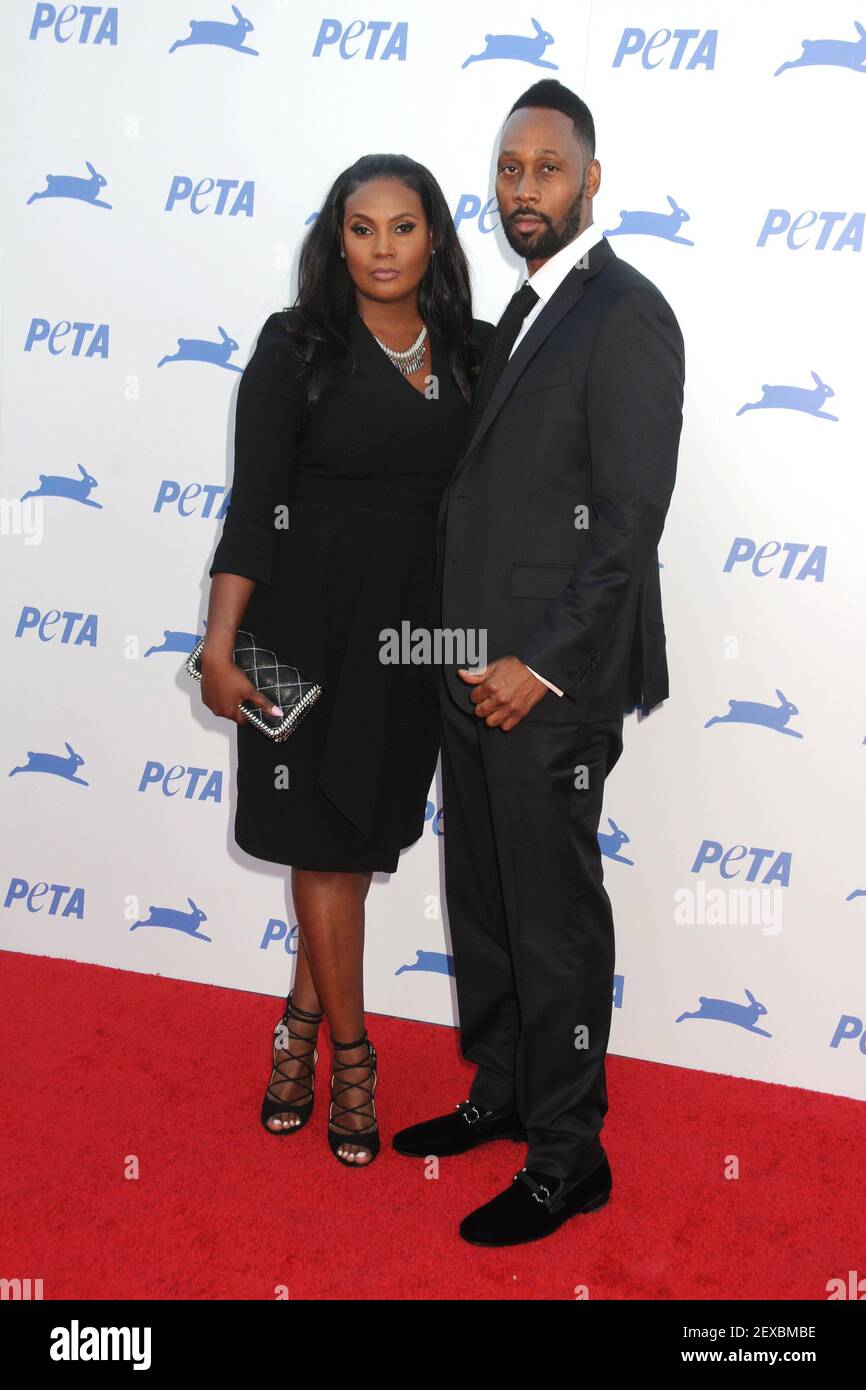 30 September 2015 - Hollywood, California - Talani Rabb, RZA. PETA 35th ...