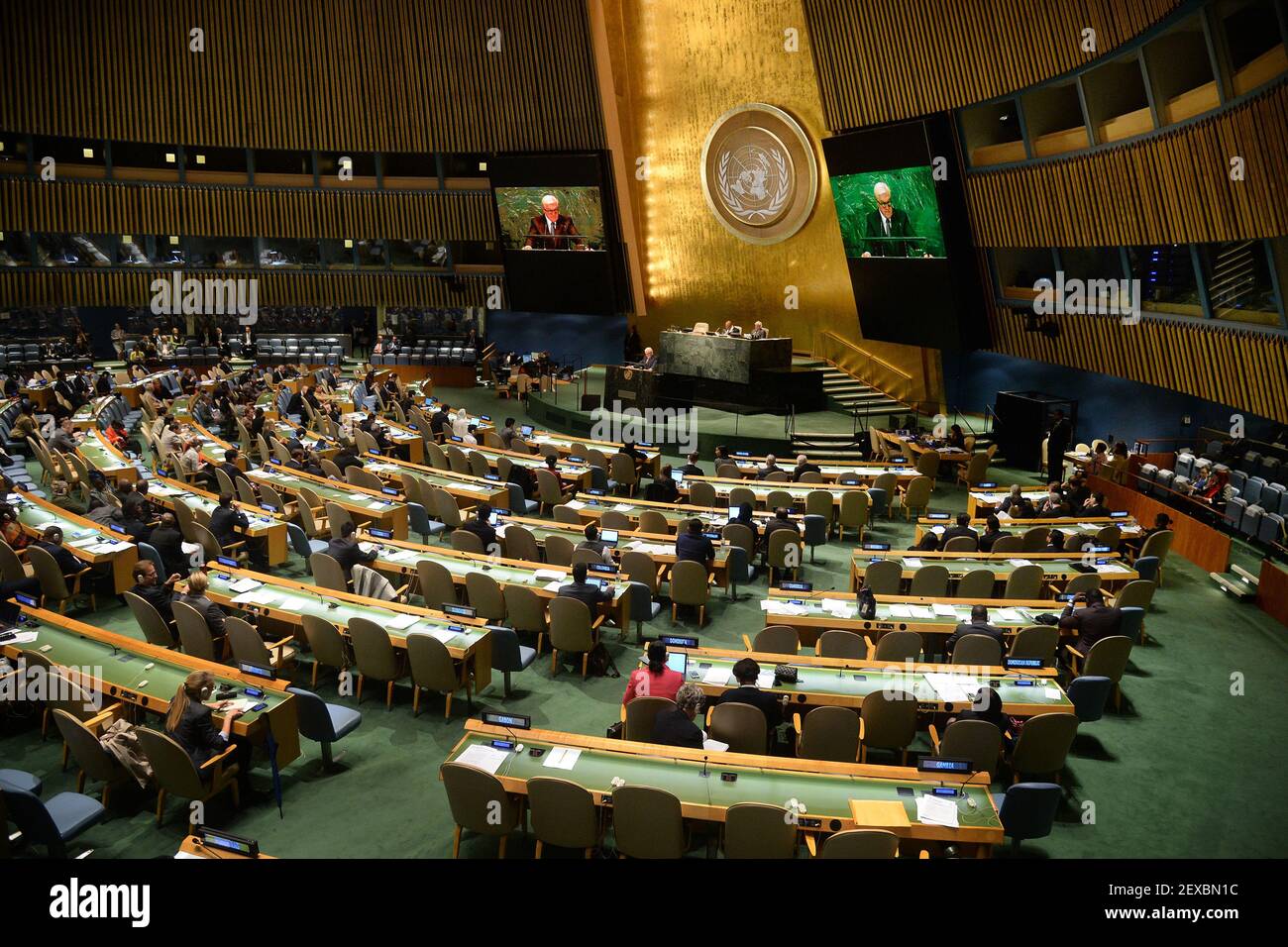Frank-Walter Steinmeier, German Minister of Foreign Affairs, speaks ...