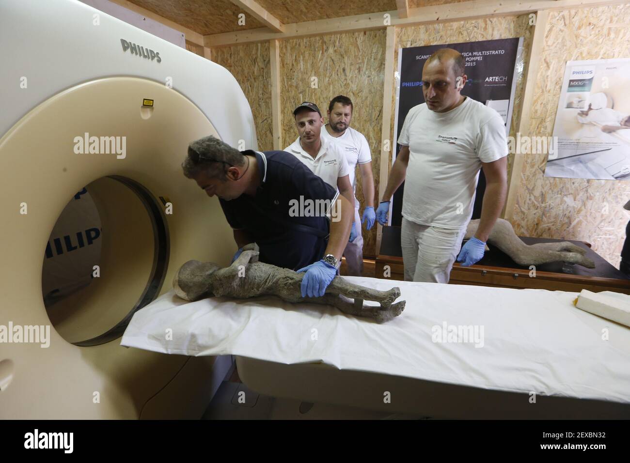 (EDITORS NOTE: Image contains graphic content.) A working team ...