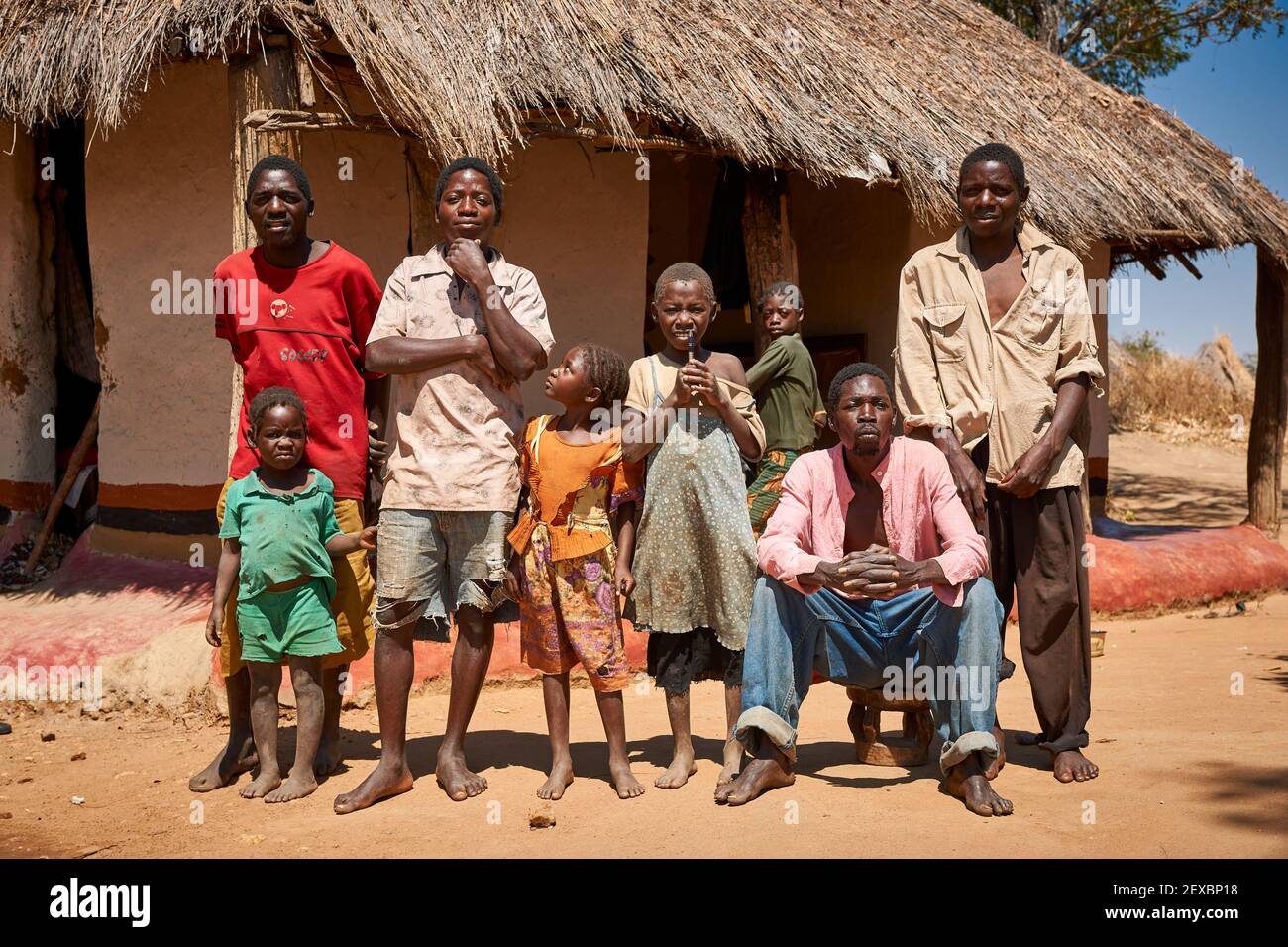 locals in a village near Lundazi, Zambia, Africa Stock Photo - Alamy