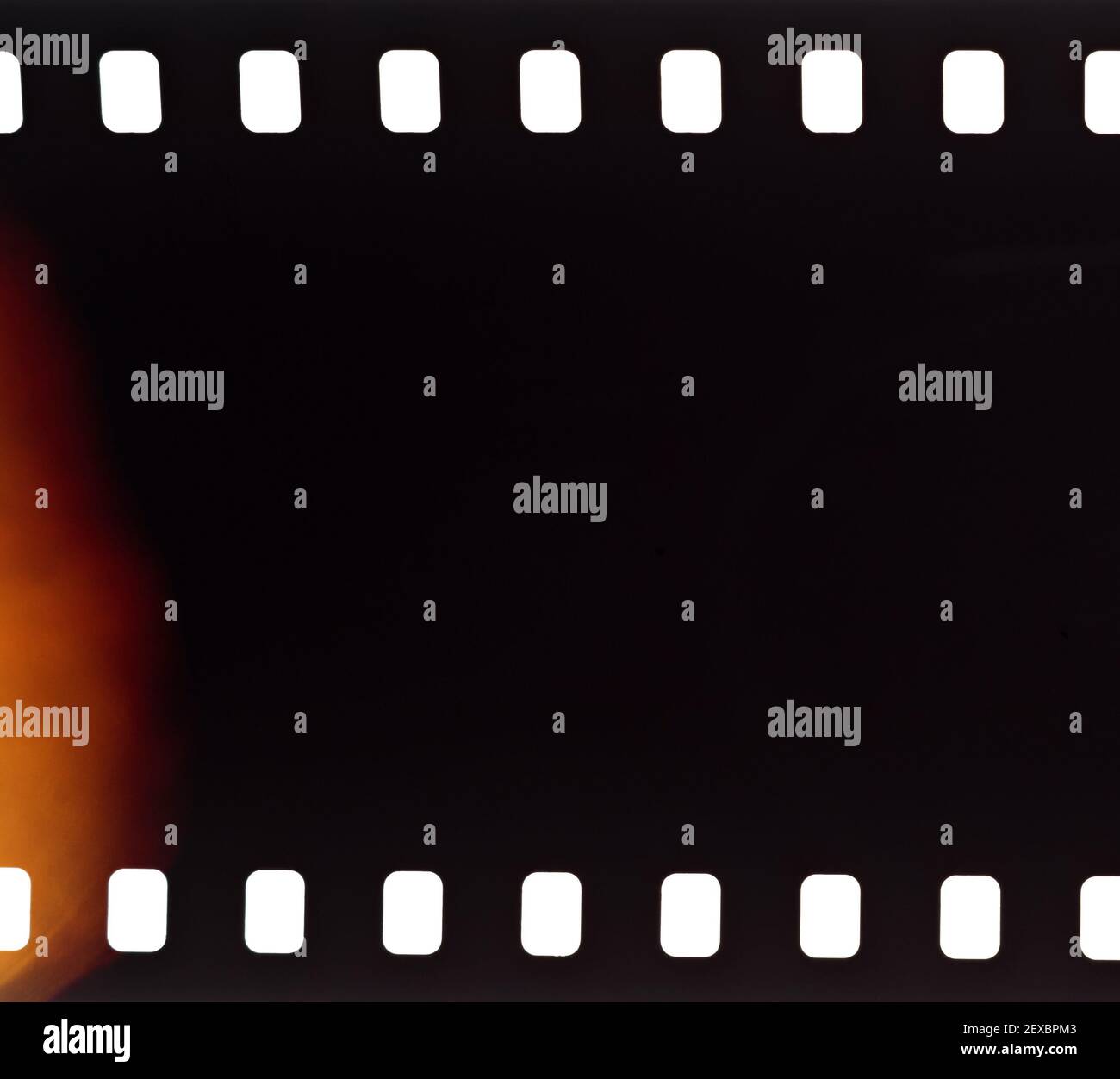 35 mm film frame with color flare Stock Photo - Alamy