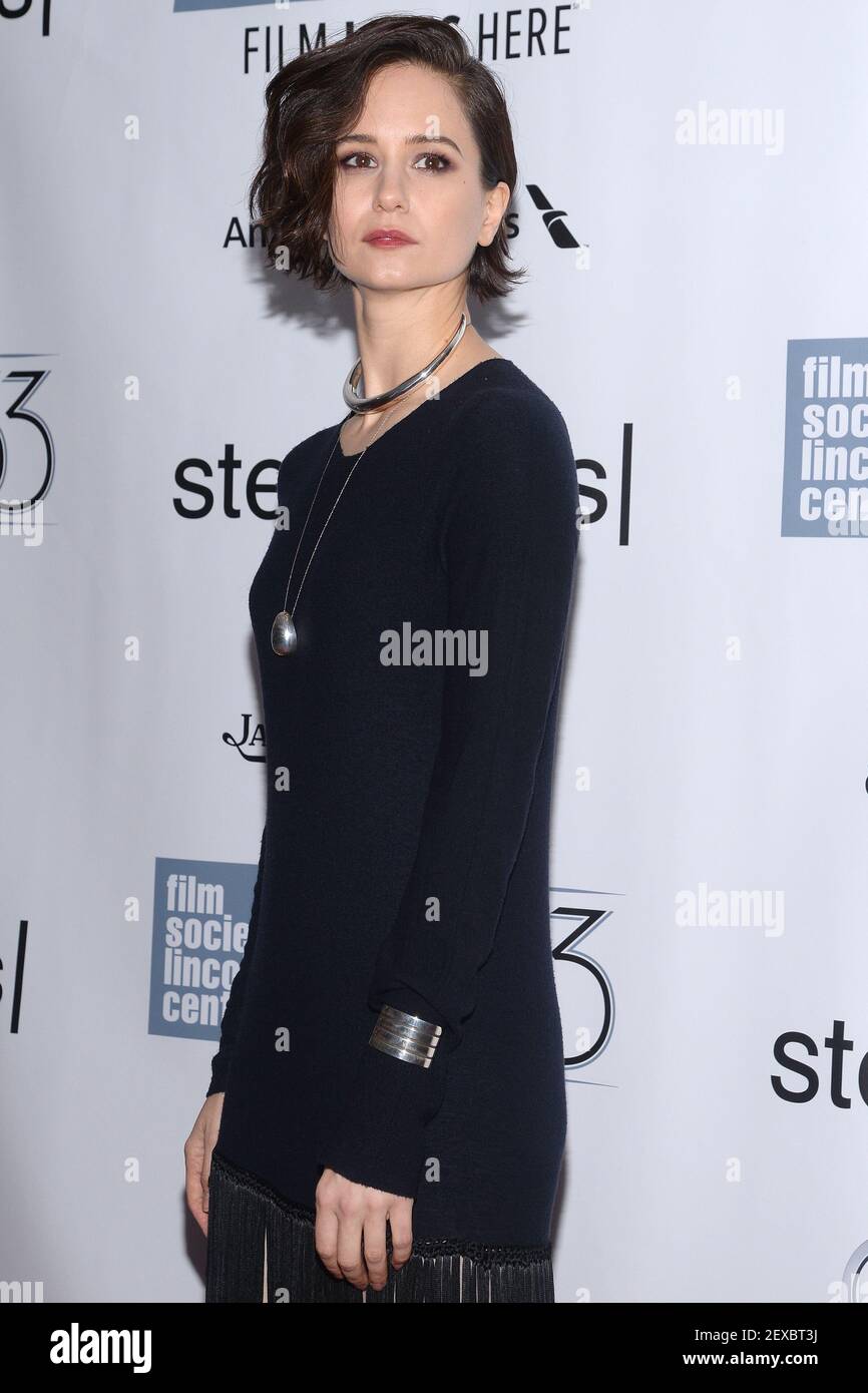 Actress Katherine Waterston attends the "Steve Jobs" Premiere during ...