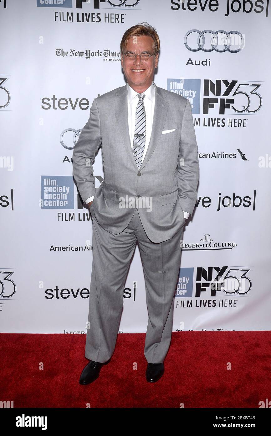 Screenwriter Aaron Sorkin attends the "Steve Jobs" Premiere during the ...