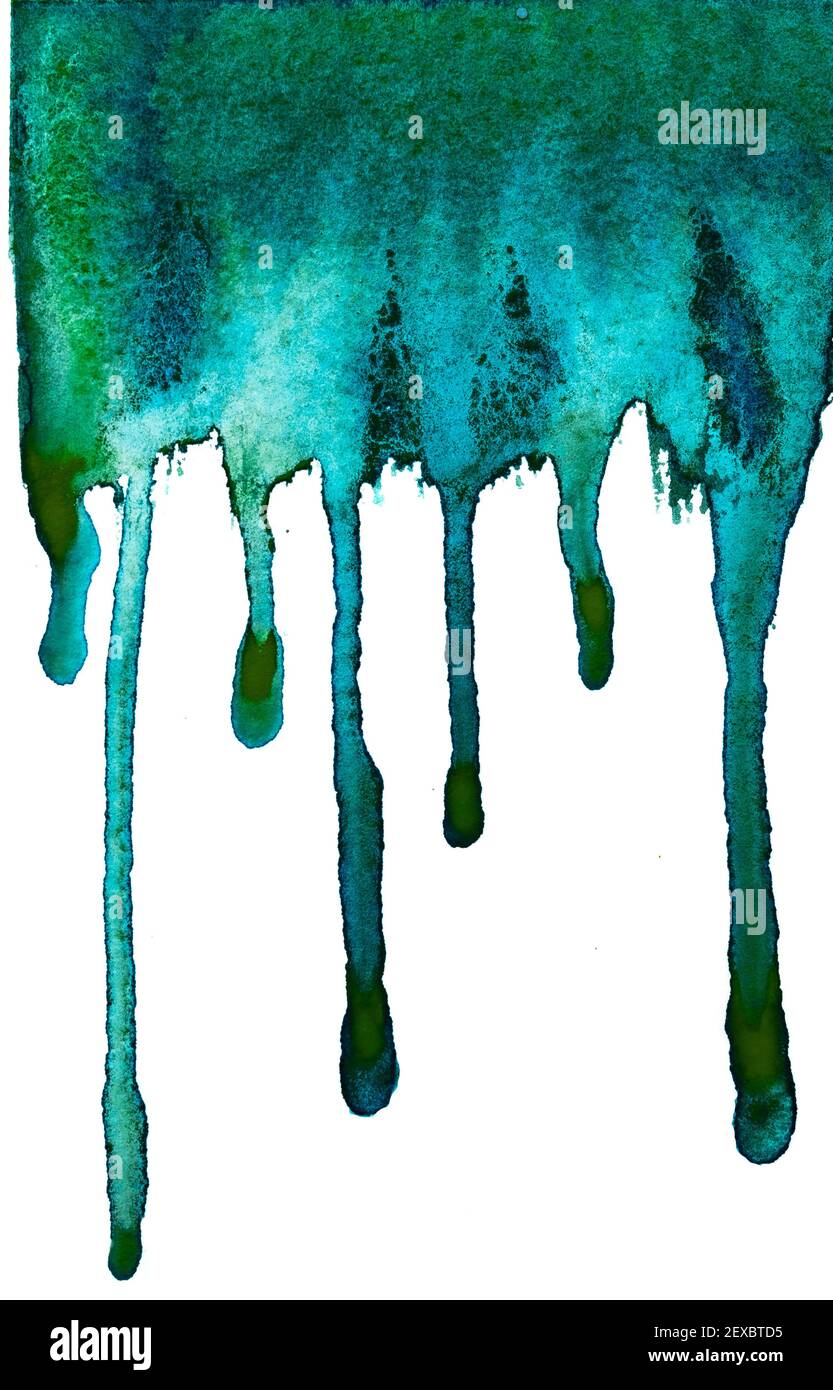 paint dripping isolated on white background Stock Photo - Alamy