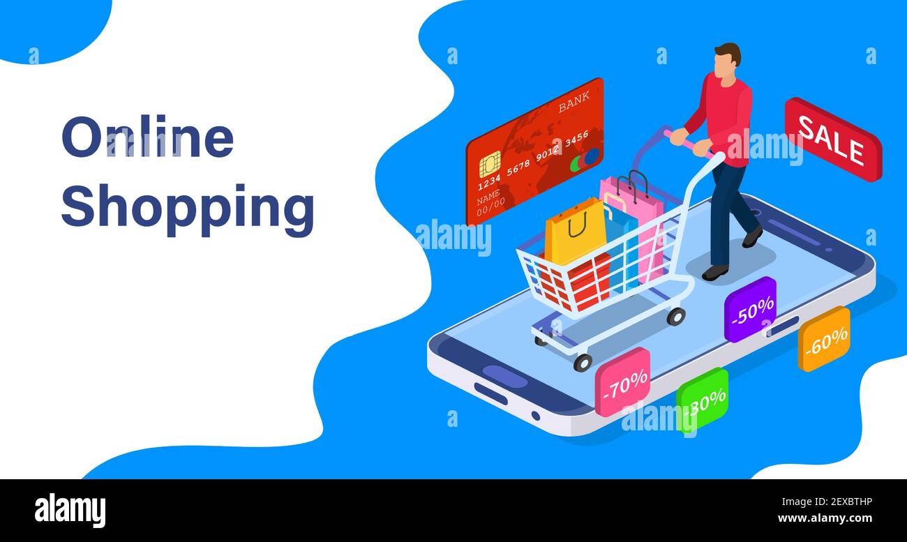 Sale, consumerism and people concept Stock Vector Image & Art - Alamy