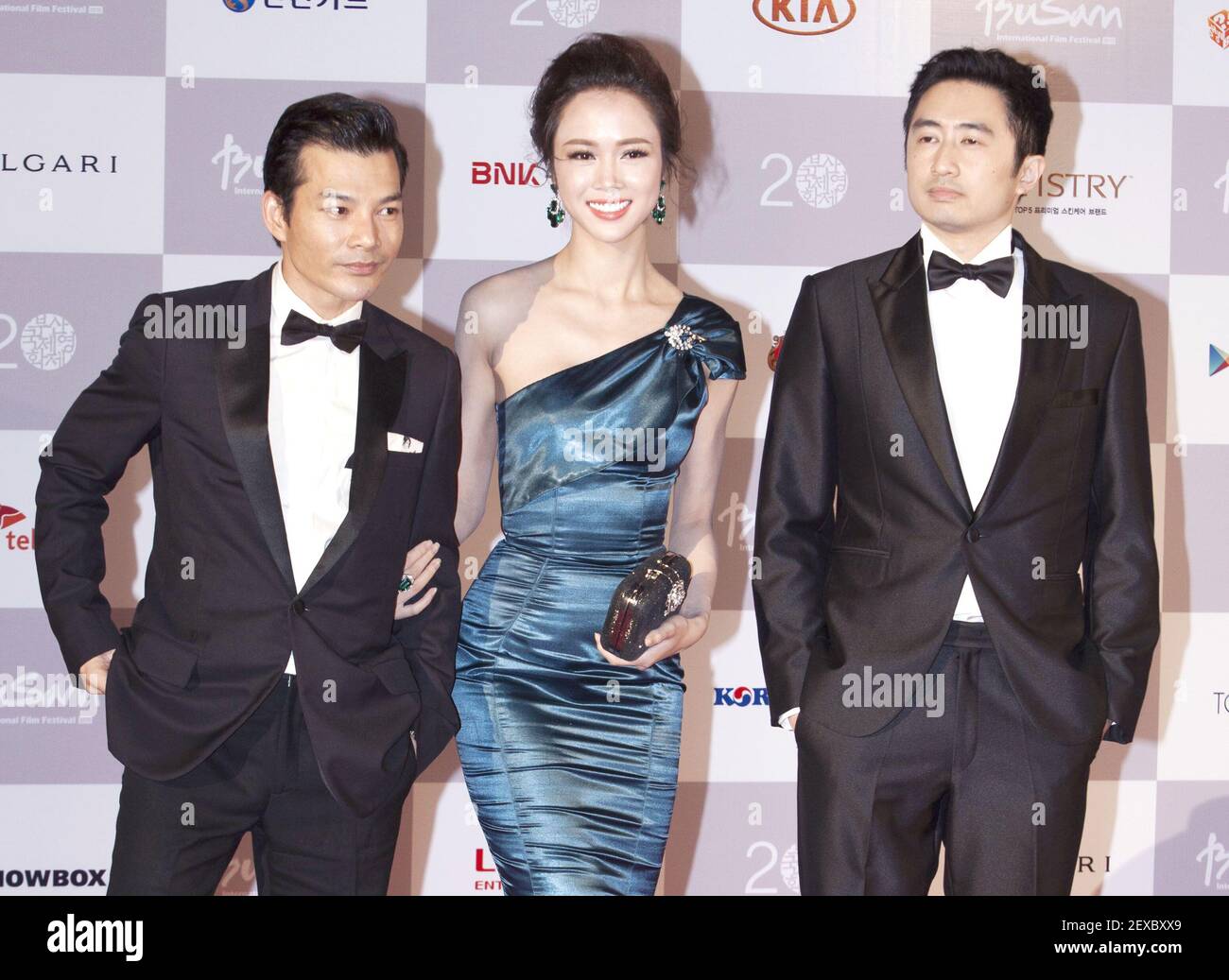 1 October 2015 - Busan, South Korea : (L to R) Vietnam actor Bao Son ...