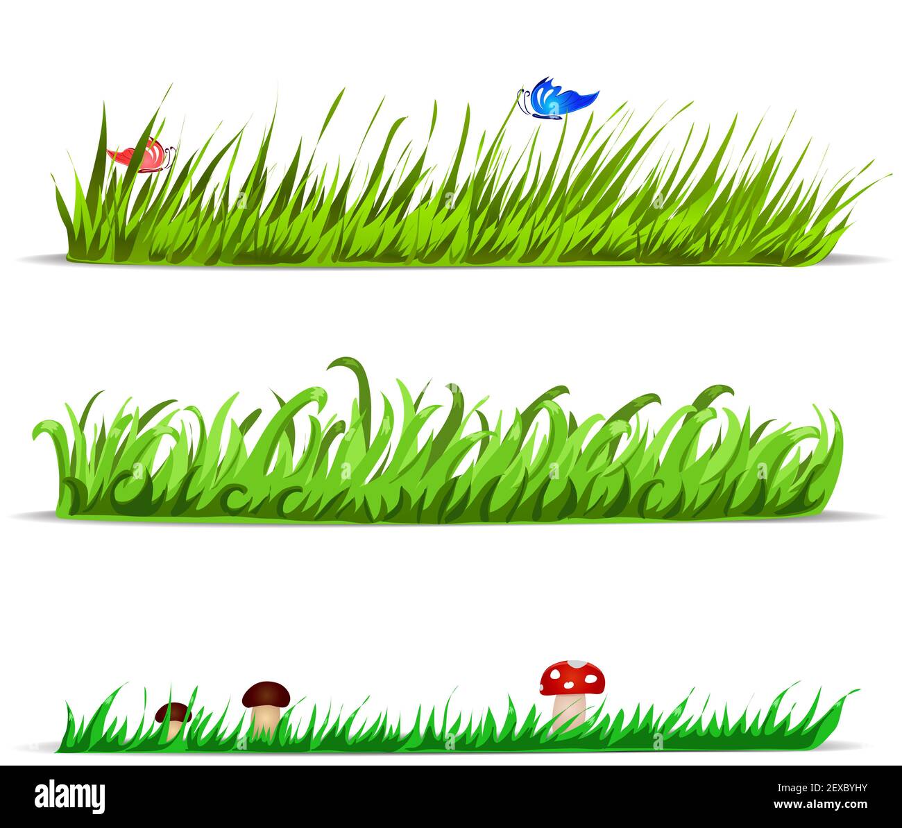 Mushroom vector pattern Cut Out Stock Images & Pictures - Alamy