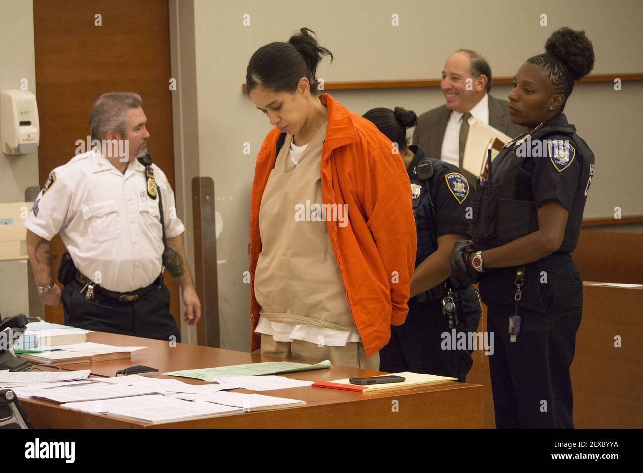 Jennifer Berry appears in a Bronx, NY court on October 5, 2015. She is ...