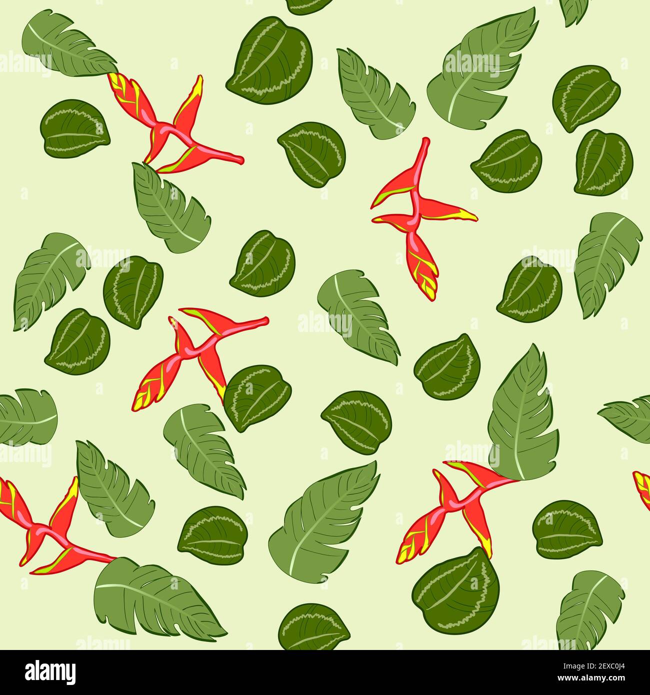 Seamless texture of the Malaysian plant Stock Photo - Alamy