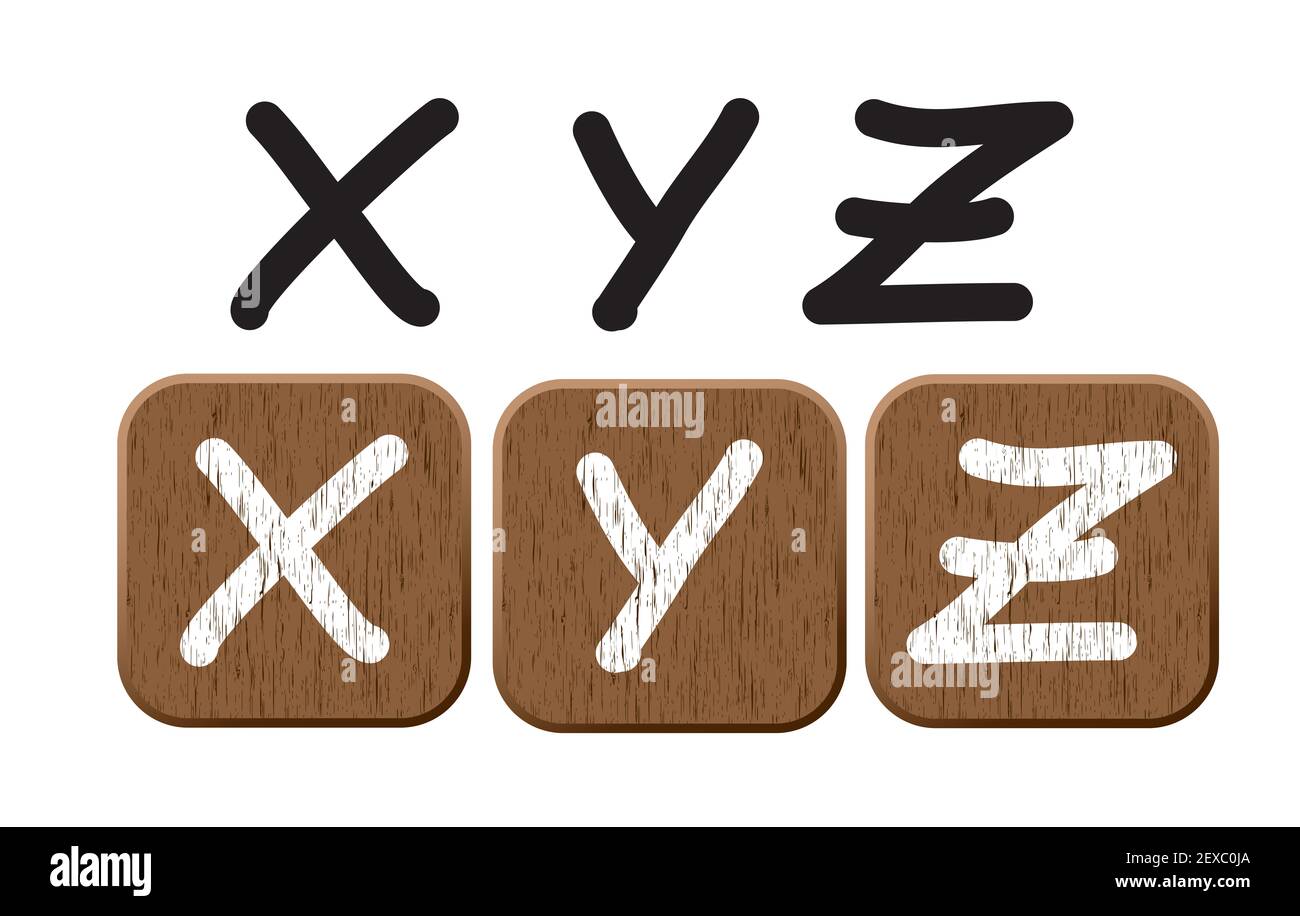 Vector hand drawn text Cut Out Stock Images & Pictures - Alamy