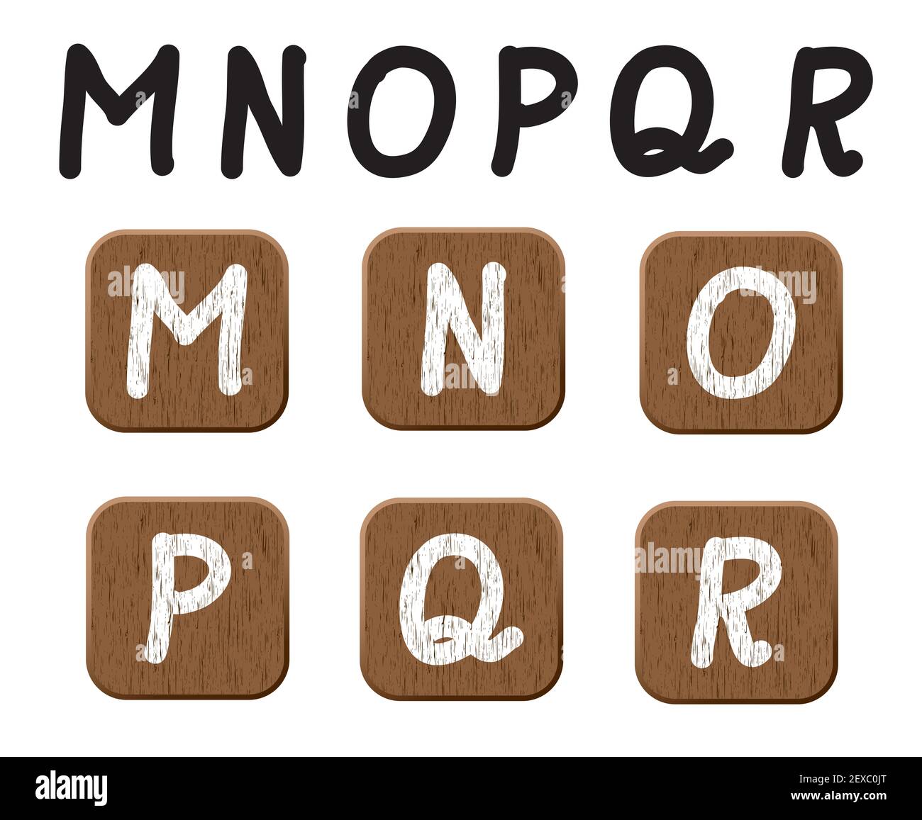 Collection english alphabet letters Cut Out Stock Images & Pictures - Alamy