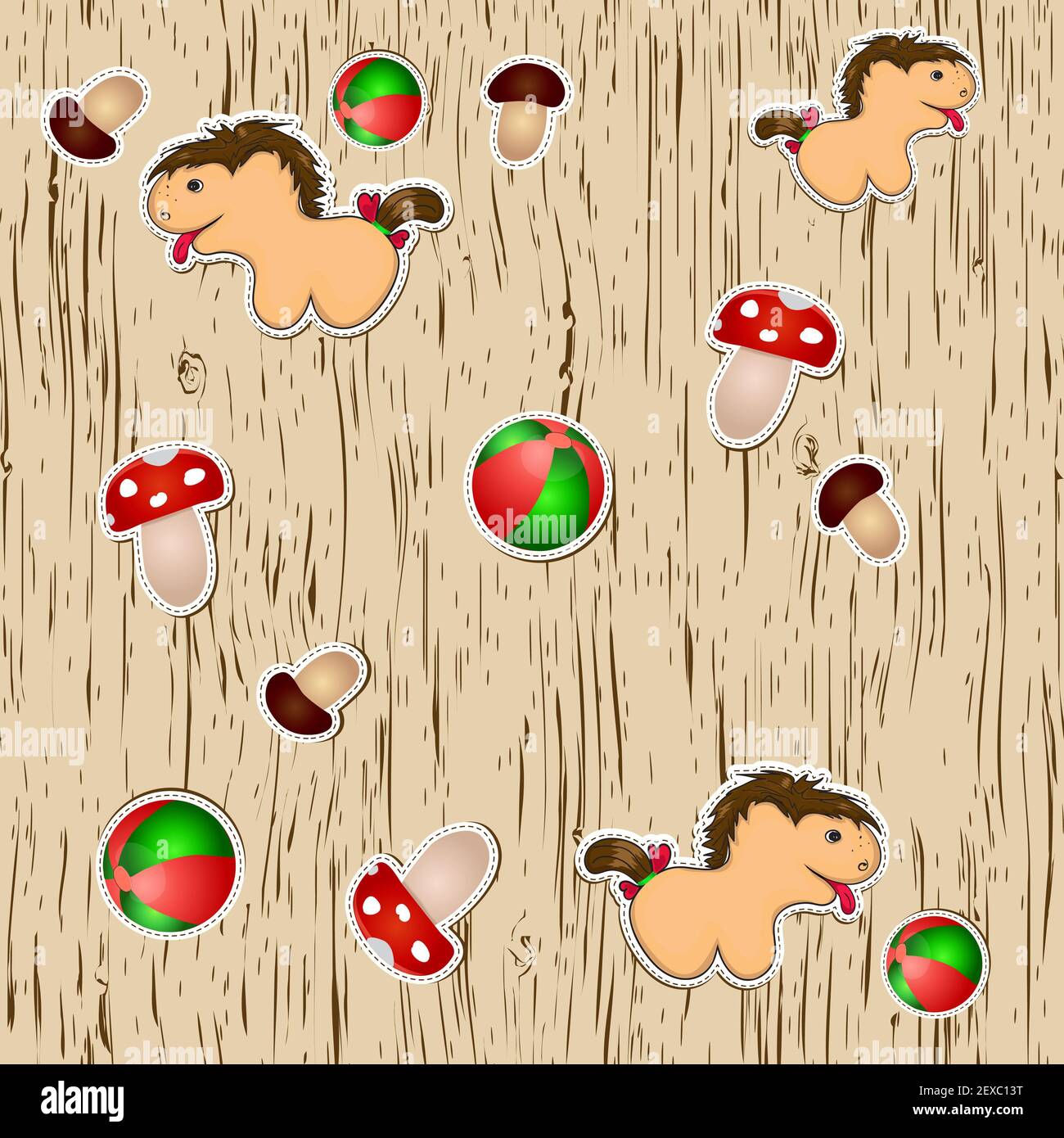 Seamless texture with toys Stock Photo - Alamy