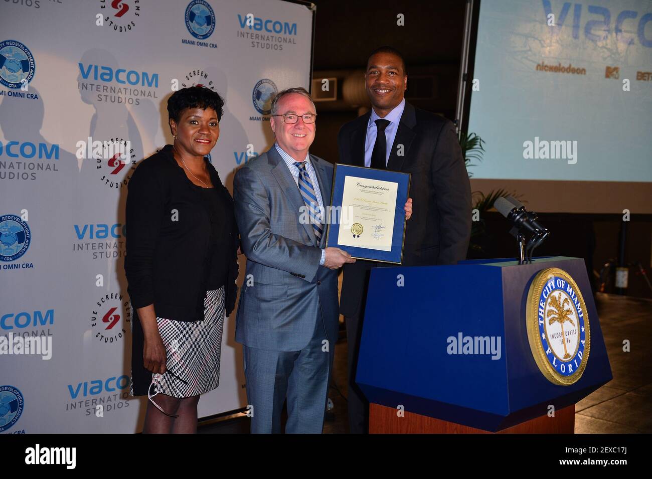 Audrey M. Edmonson Commisioner, Chris Cooney,CEO EUE/Screen Gems ...