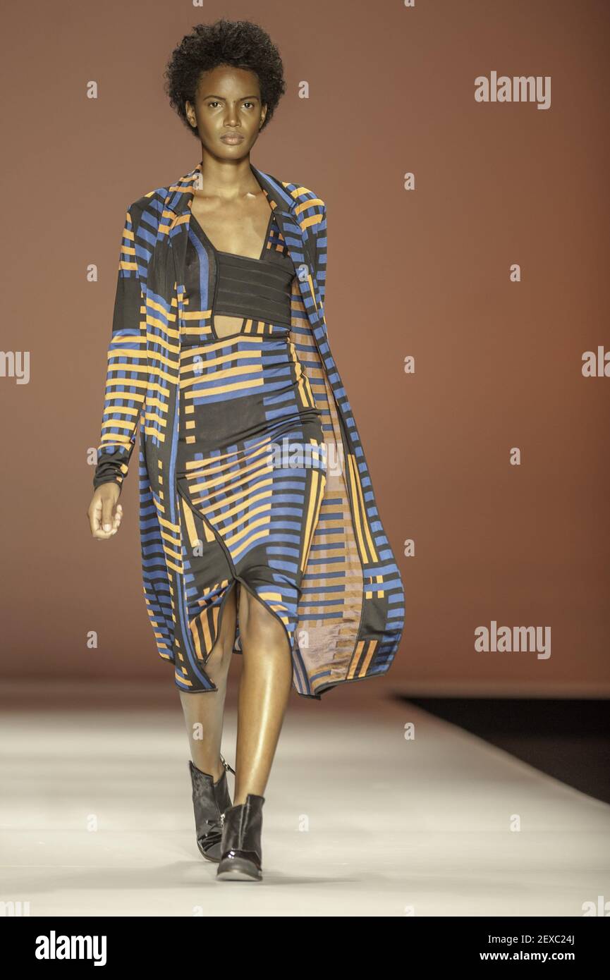 A model on the runway during the FAVEN Fall / Winter 2016 Fashion Show ...