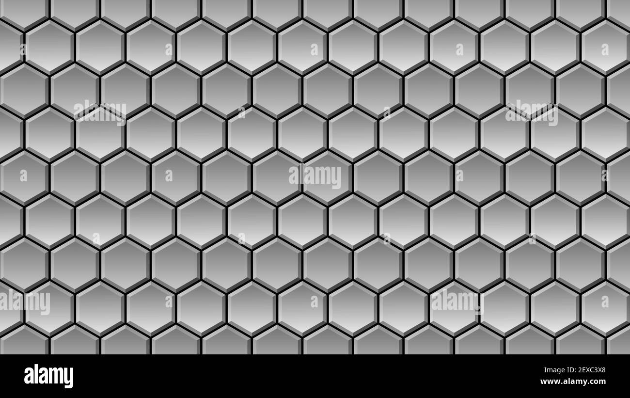 Abstract background of graphic elements - mosaic of hexagons in light ...