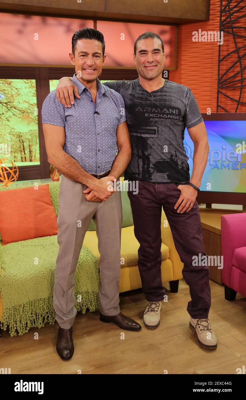 MIAMI, FL-OCT 9: Actors Fernando Colunga and Eduardo Yanez are seen ...