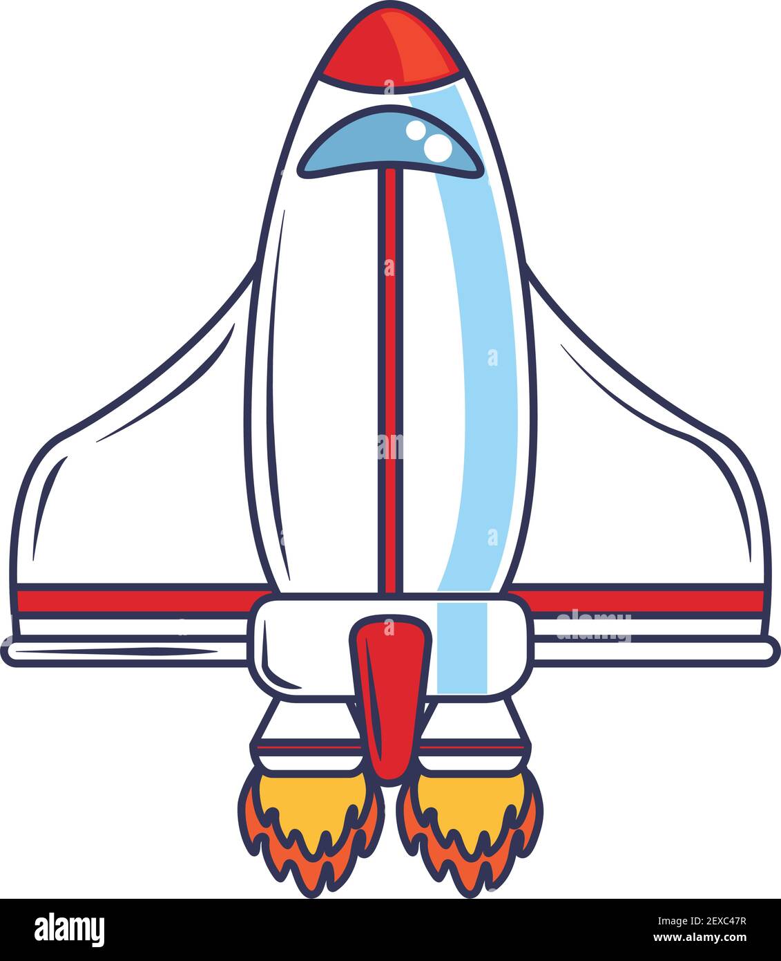 cute space spacecraft exploration cartoon Stock Vector Image & Art - Alamy