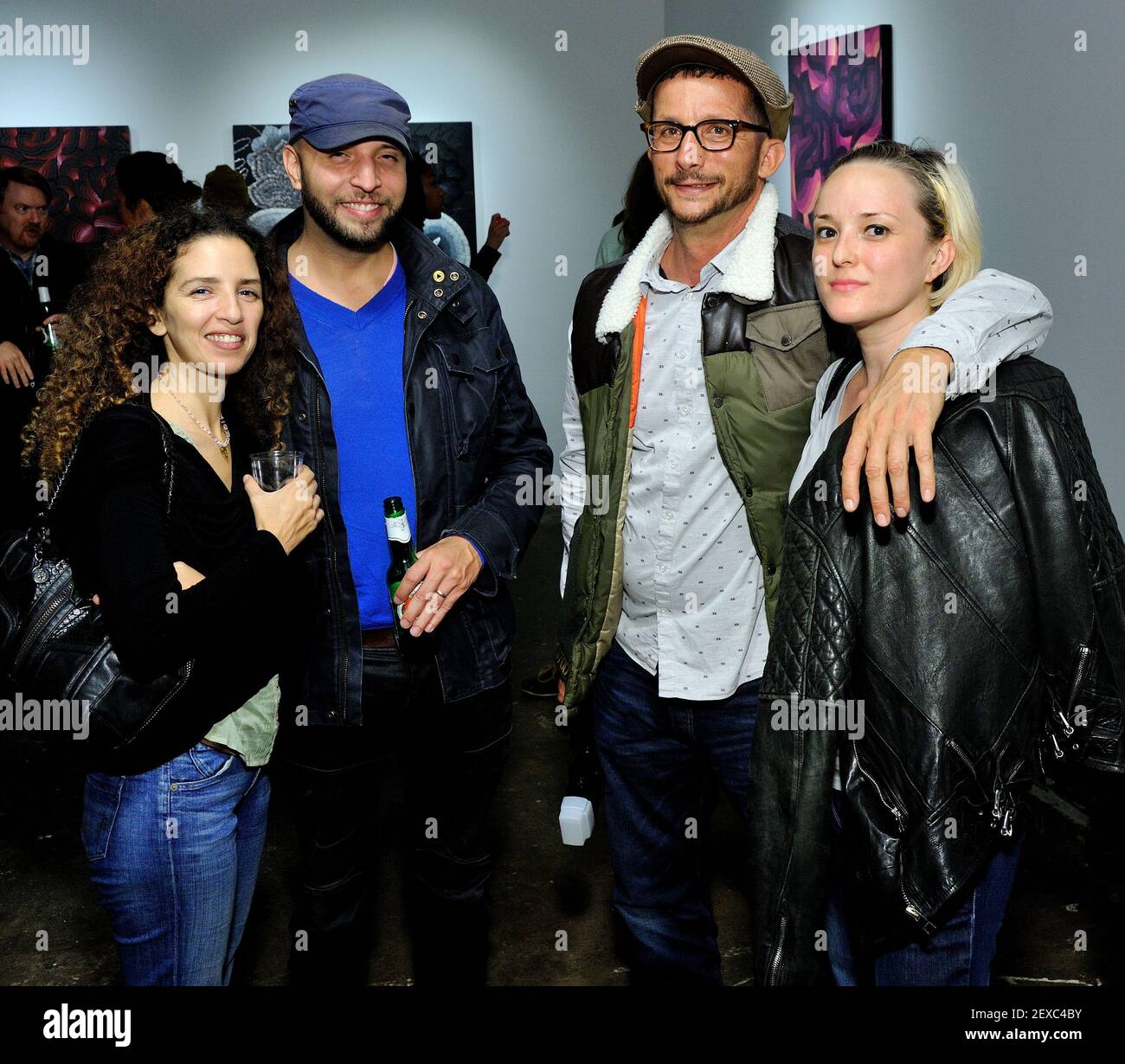 L-R: Fadwa Elkotni, Aaron Taves, NA and Celine Gourard attend The ...