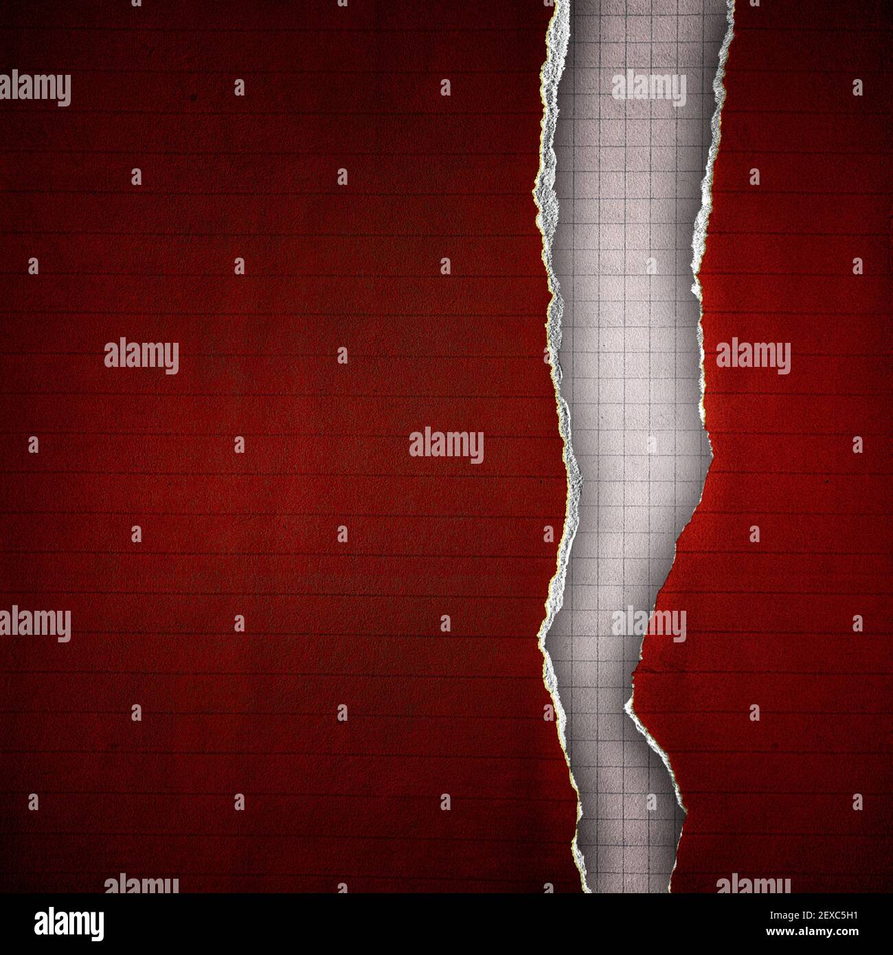 Rip red paper background Stock Photo - Alamy