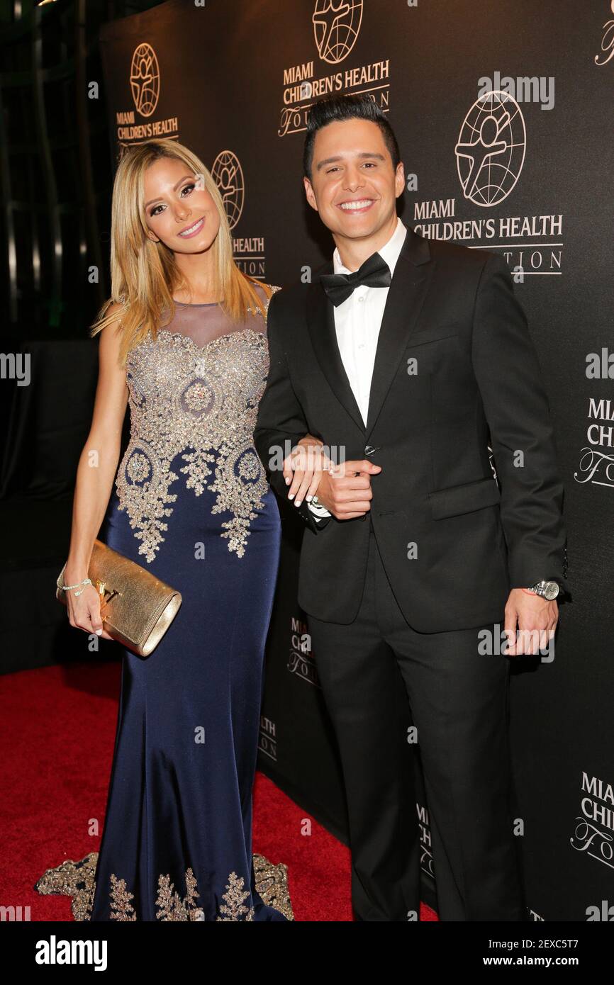 MIAMI, FL - OCT 10: Maria Alejandra Chaban and Alejandro Chaban attend ...