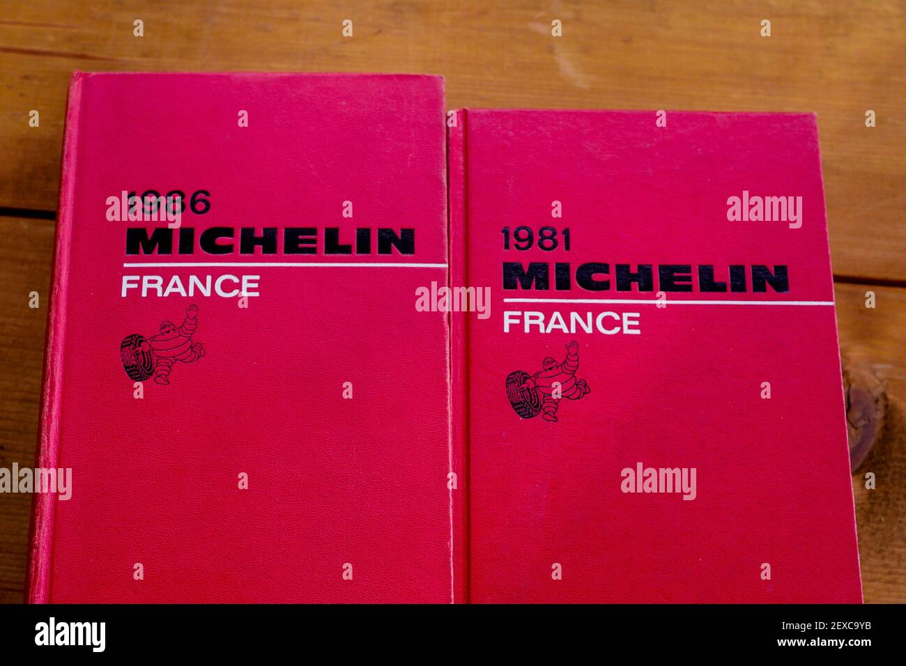 Cover of Michelin red Guides, France Stock Photo - Alamy