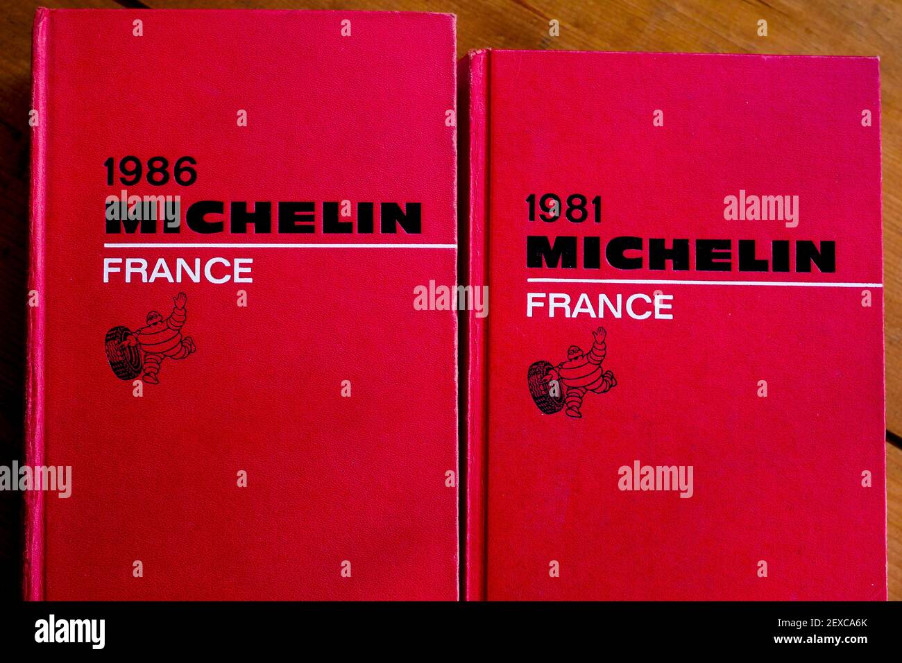 Cover of Michelin red Guides, France Stock Photo - Alamy