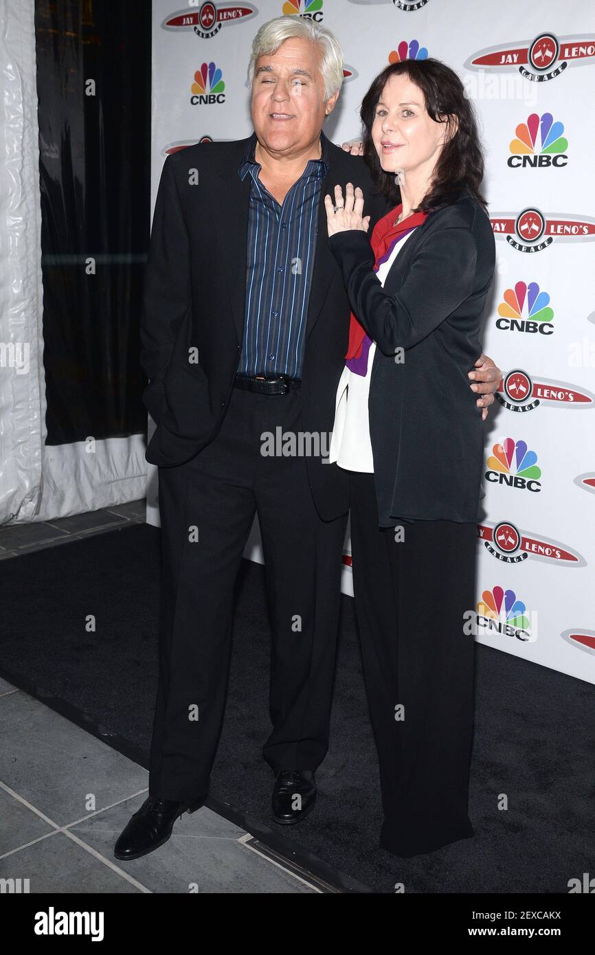 (L-R) Jay Leno and Mavis Leno attend Jay Leno's Garage Premiere Event ...