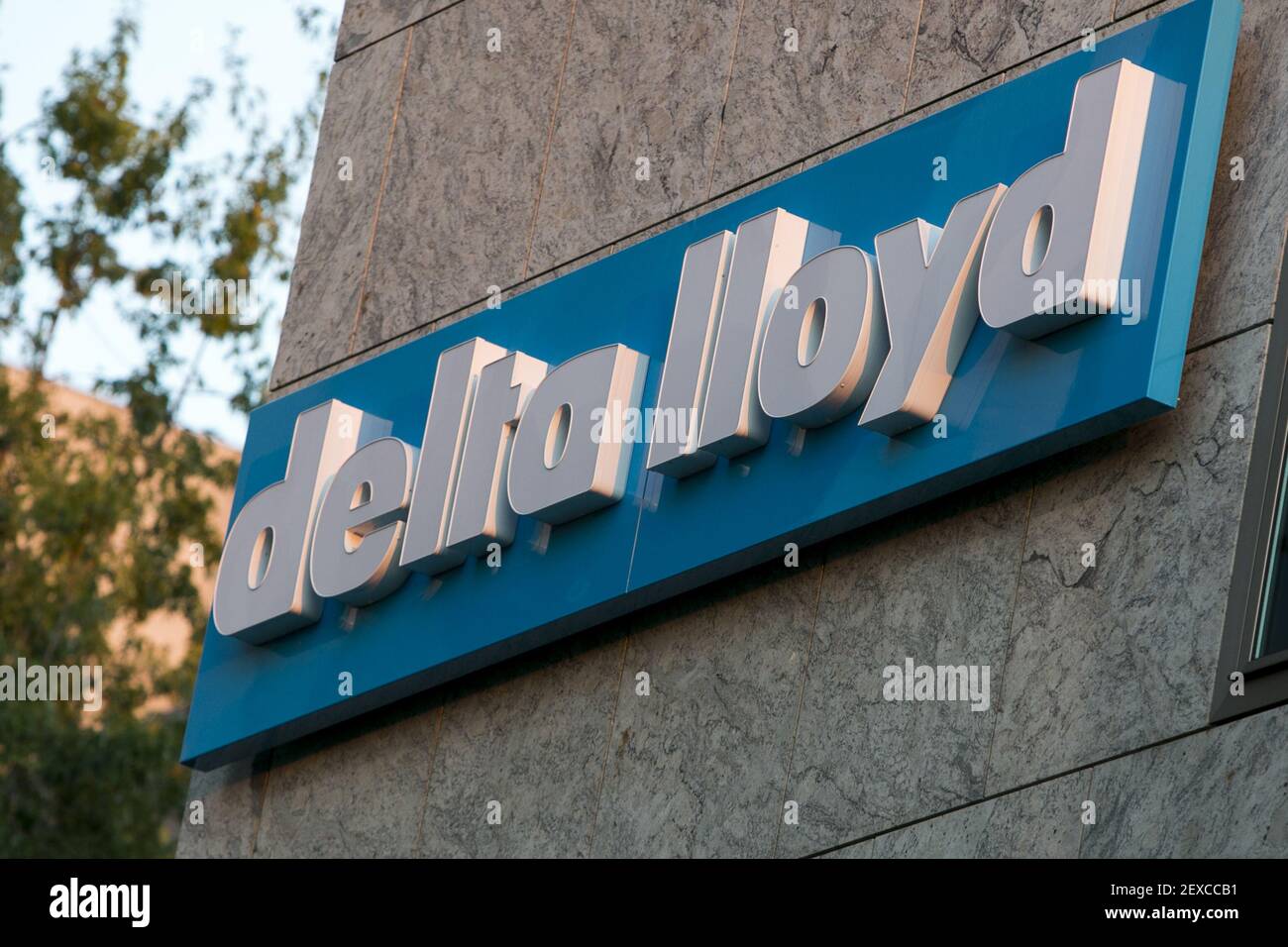 A logo sign outside of the headquarters of the Delta Lloyd Group in ...