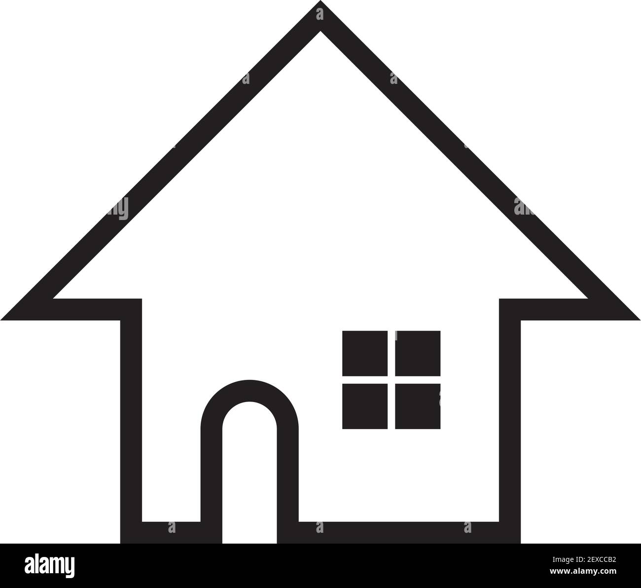 Home symbol icon vector symbol in a flat color glyph pictogram ...