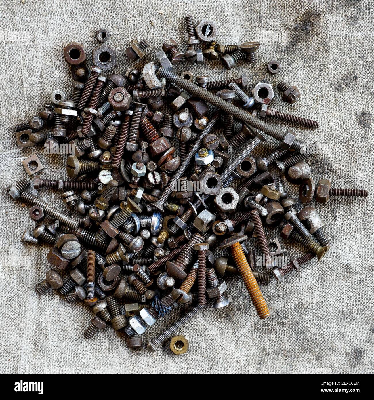 Old screws, France Stock Photo - Alamy