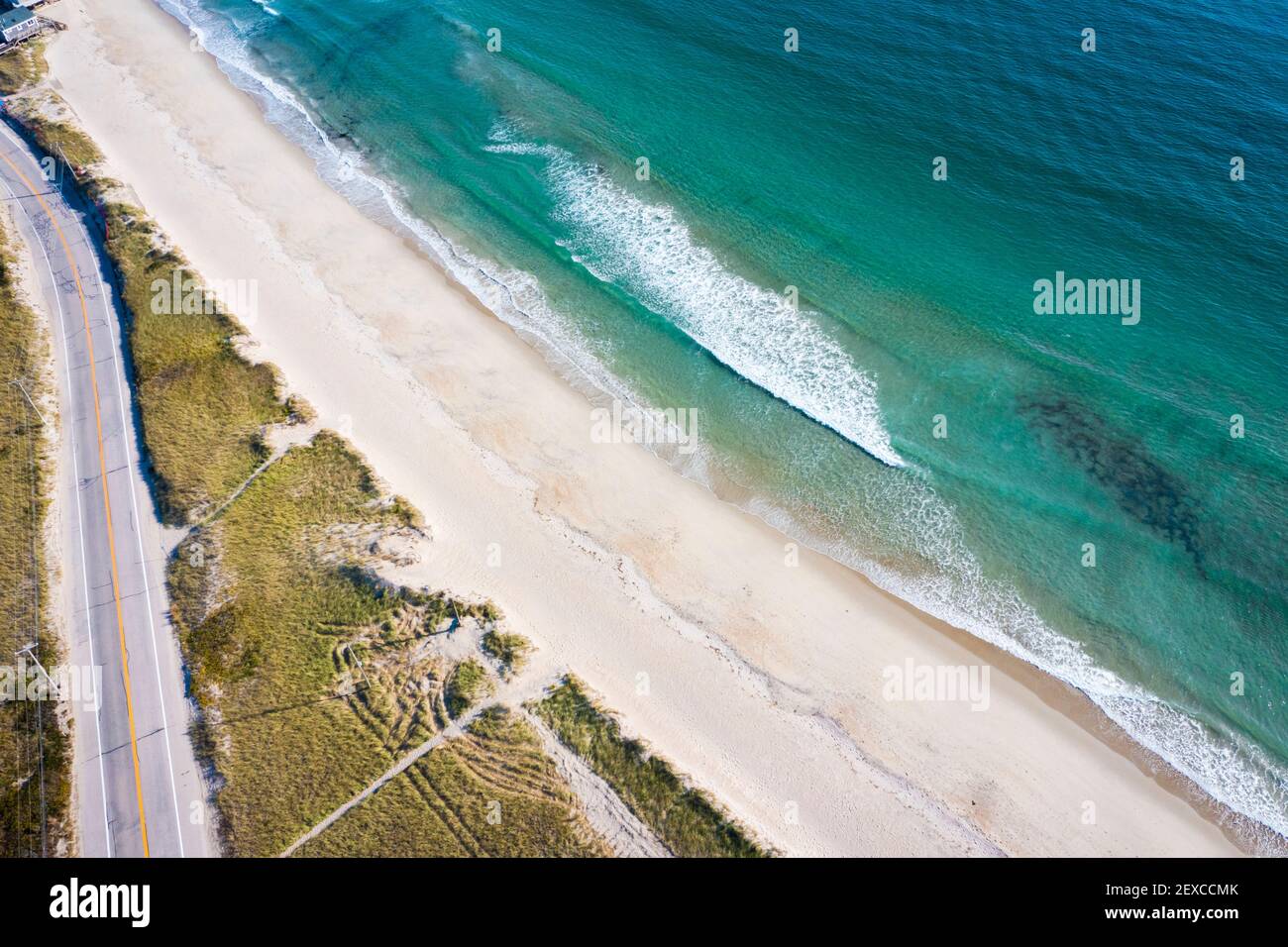 Waves beach sand dune aerial hi-res stock photography and images - Alamy