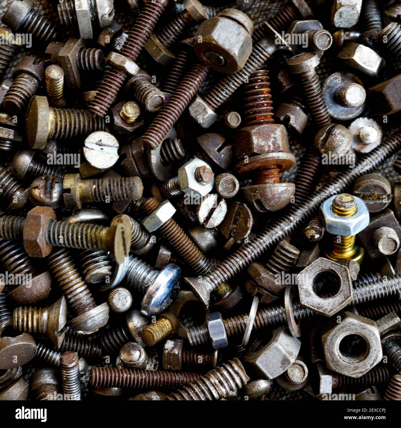 Old screws, France Stock Photo - Alamy