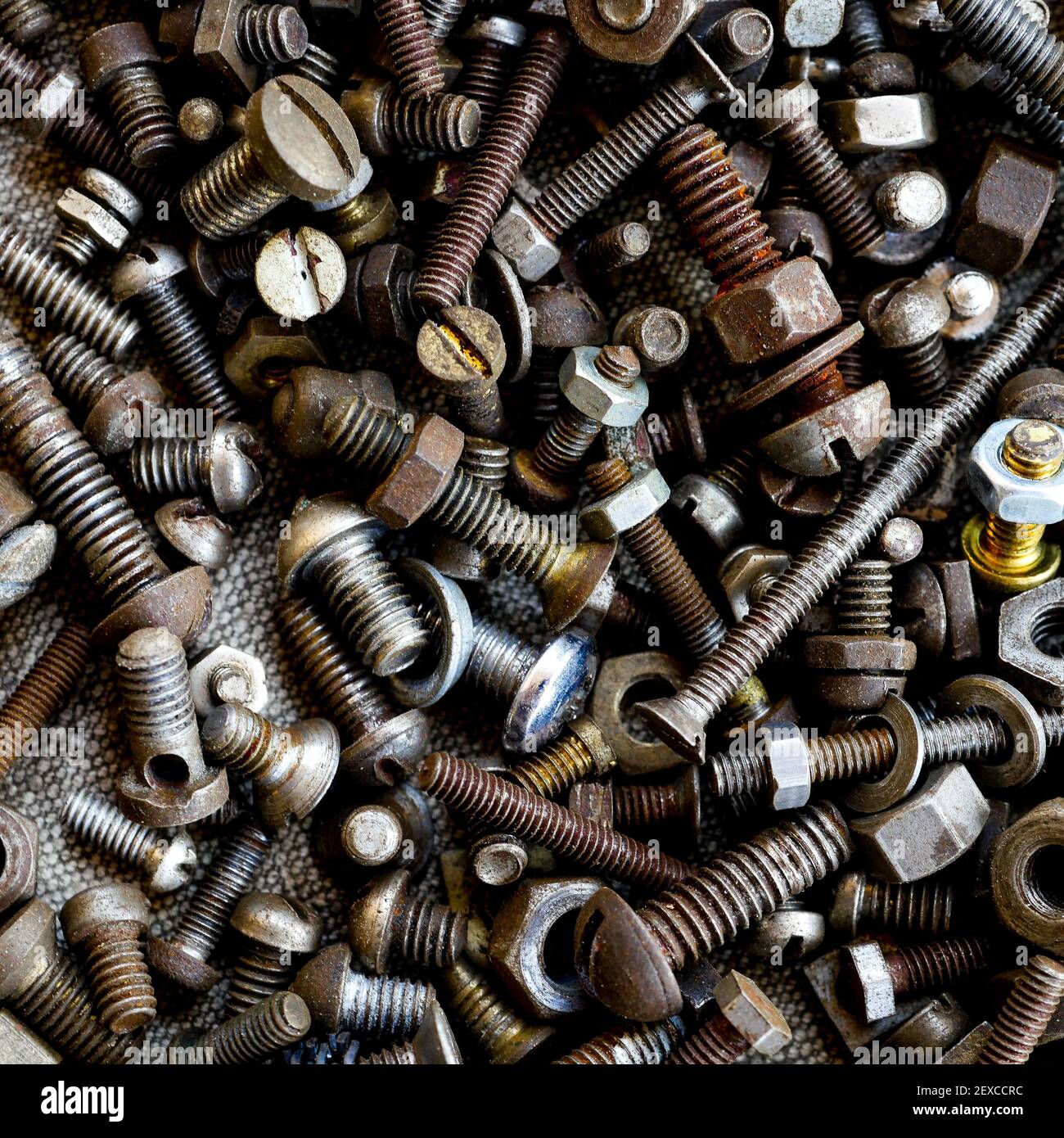Old screws, France Stock Photo - Alamy