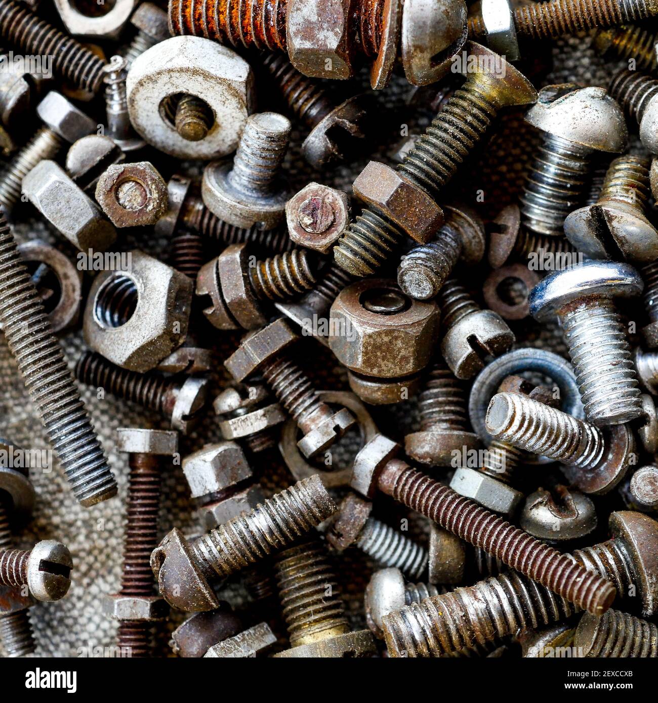 Old screws, France Stock Photo - Alamy