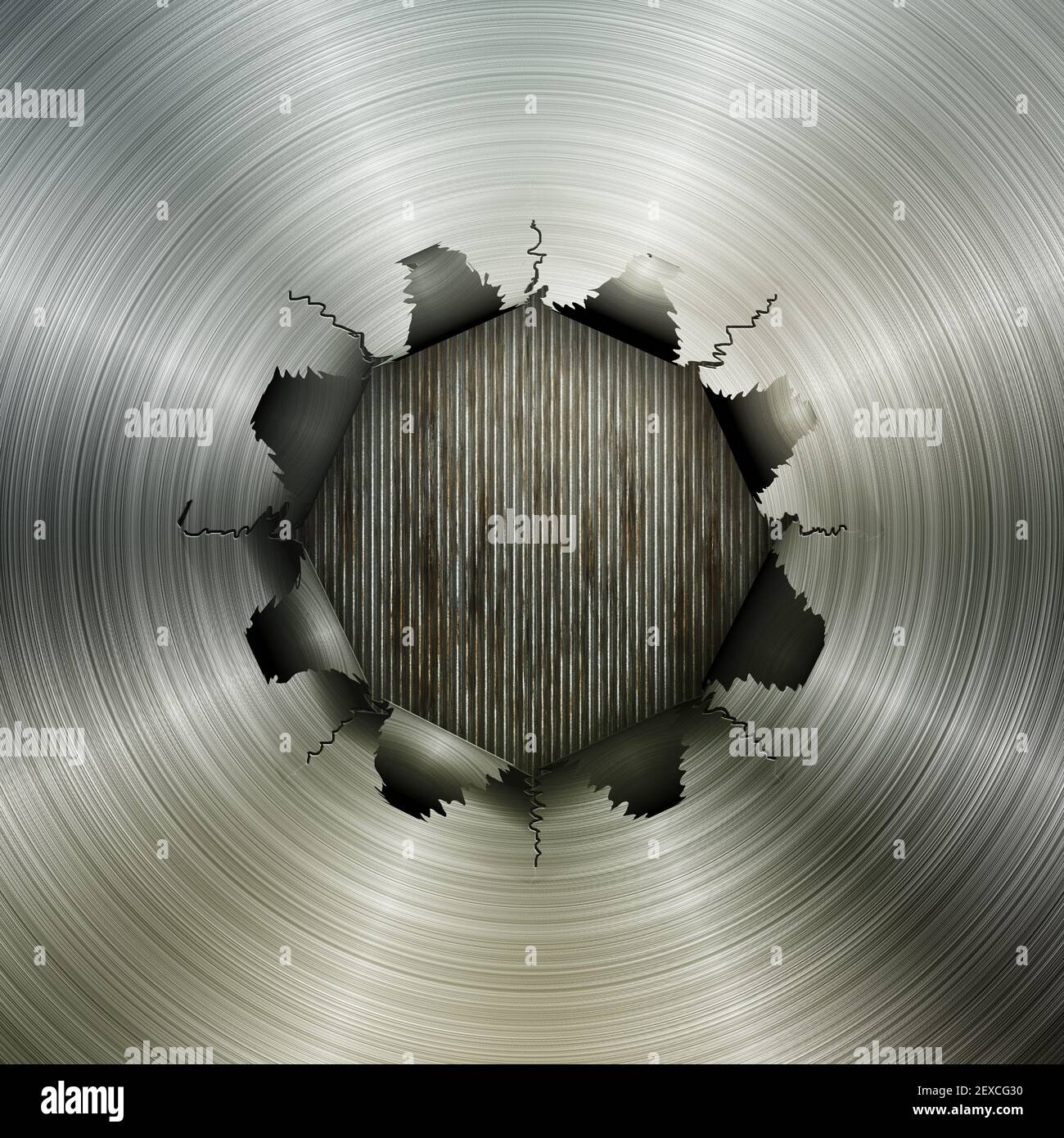 Cracked metal background Stock Photo - Alamy