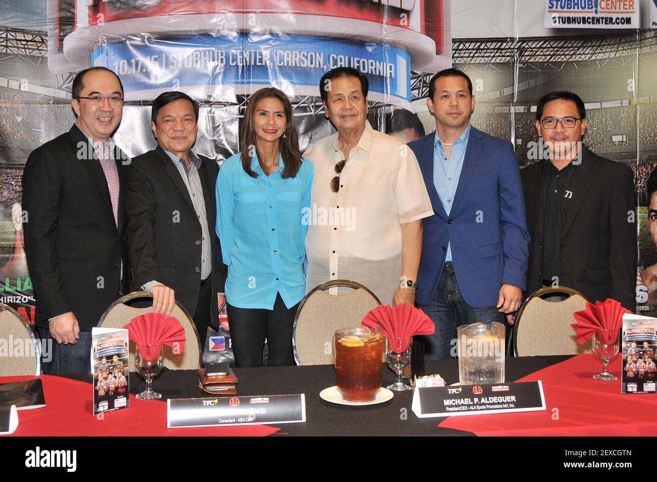(L-R) Dino Laurena, Peter Musngi, Dyan Castillejo, Carson Mayor Pro Tam ...