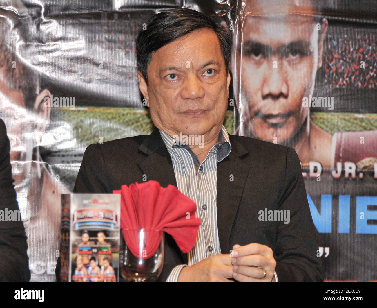 Consultant of ABS-CBN Sports, Peter Musngi at the Philippines vs. The ...