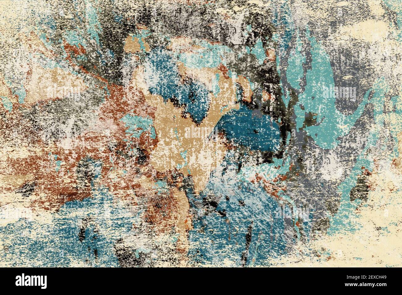 Watercolor, oil, grunge background Texture of strokes of colored paint ...