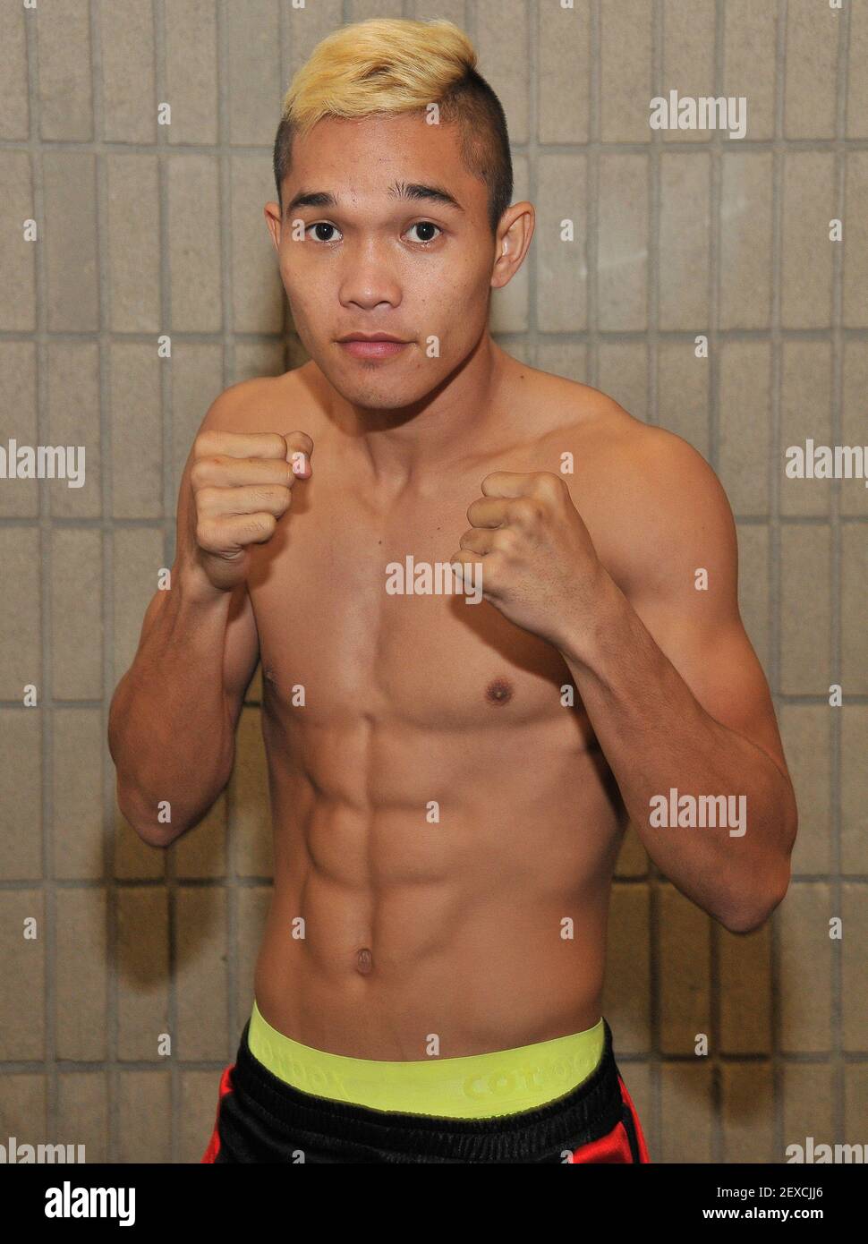 Boxer "Prince" Albert Pagara from the Philippines at the Philippines vs ...