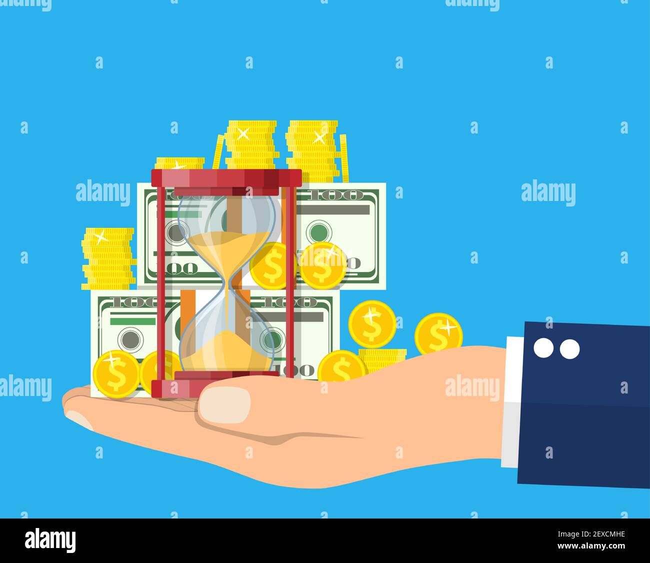 Hand banknote money Stock Vector Images - Alamy