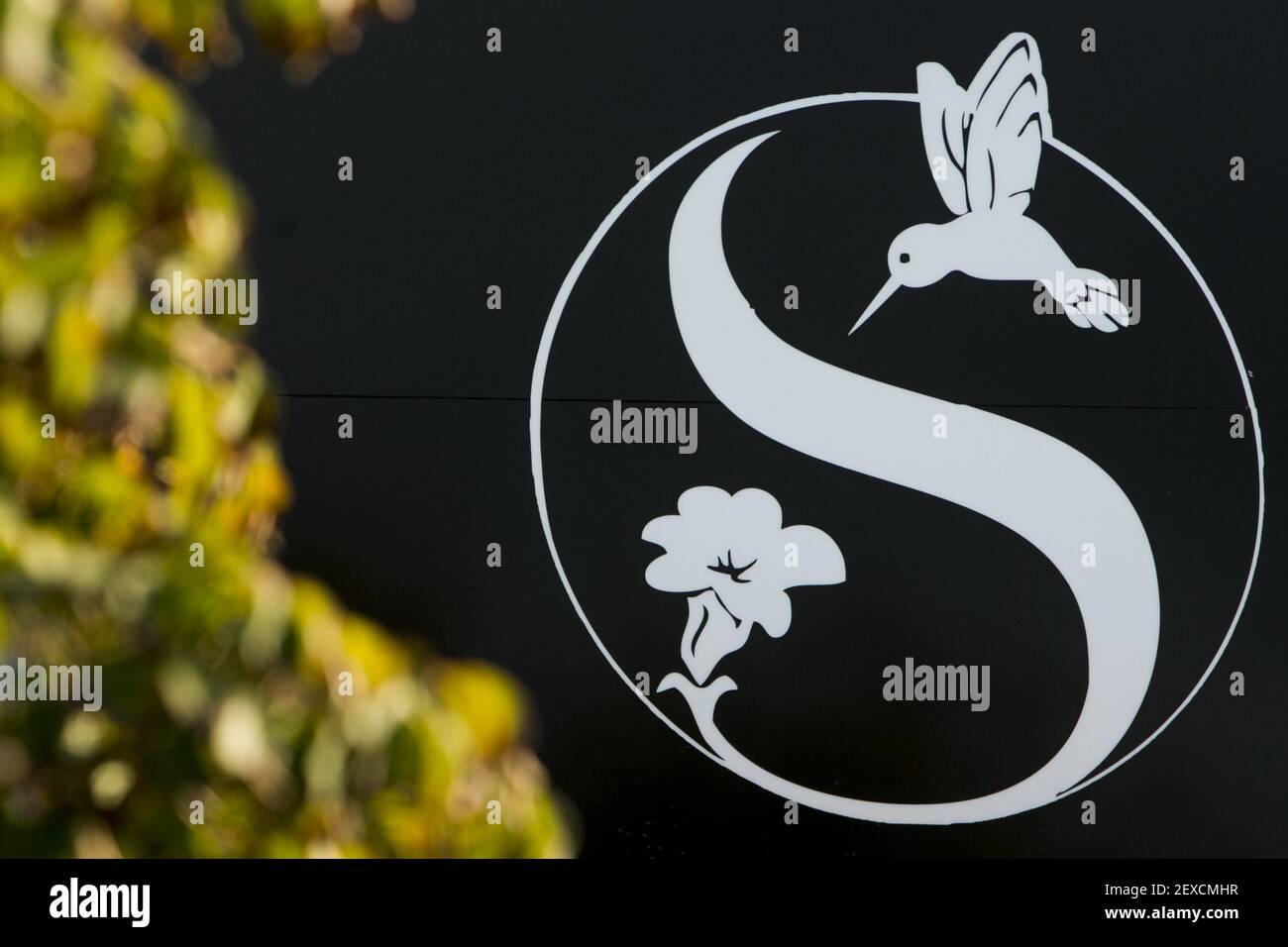 A logo sign outside of the headquarters of Mars Symbioscience in ...