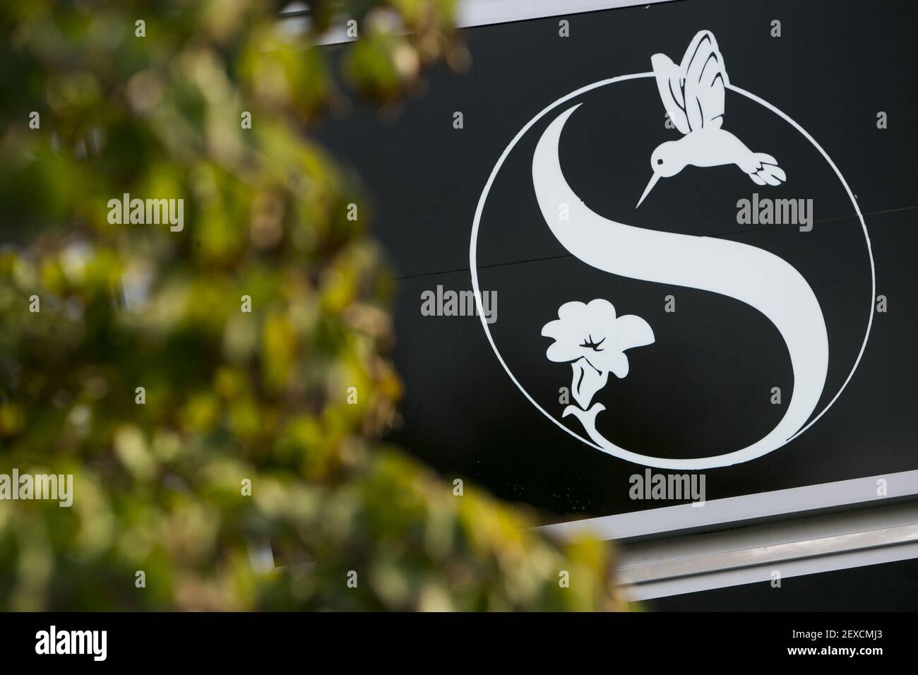 A logo sign outside of the headquarters of Mars Symbioscience in ...