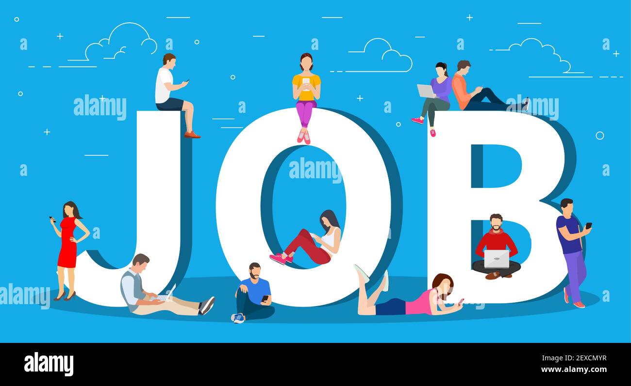 Recruitment concept background hiring Stock Vector Images - Alamy