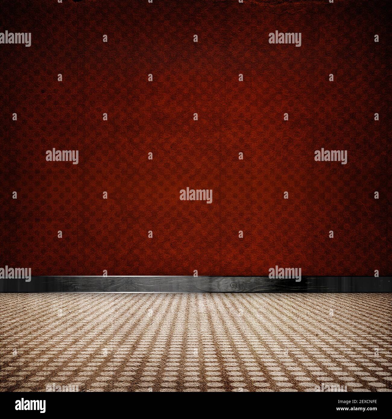 Empty room wooden floor red hi-res stock photography and images - Alamy