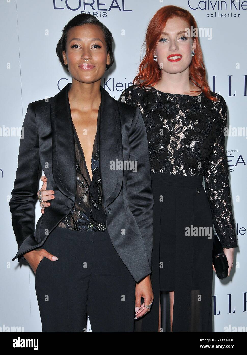 (L-R) Icona Pop - Aino Jawo and Caroline Hjelt arrives at the 22nd ...